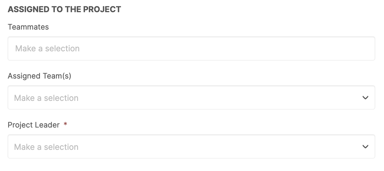 PROJECTS: Project Generators – Help